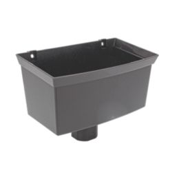 FloPlast Cast Iron Effect Universal Hopper 65-68mm Black - Screwfix