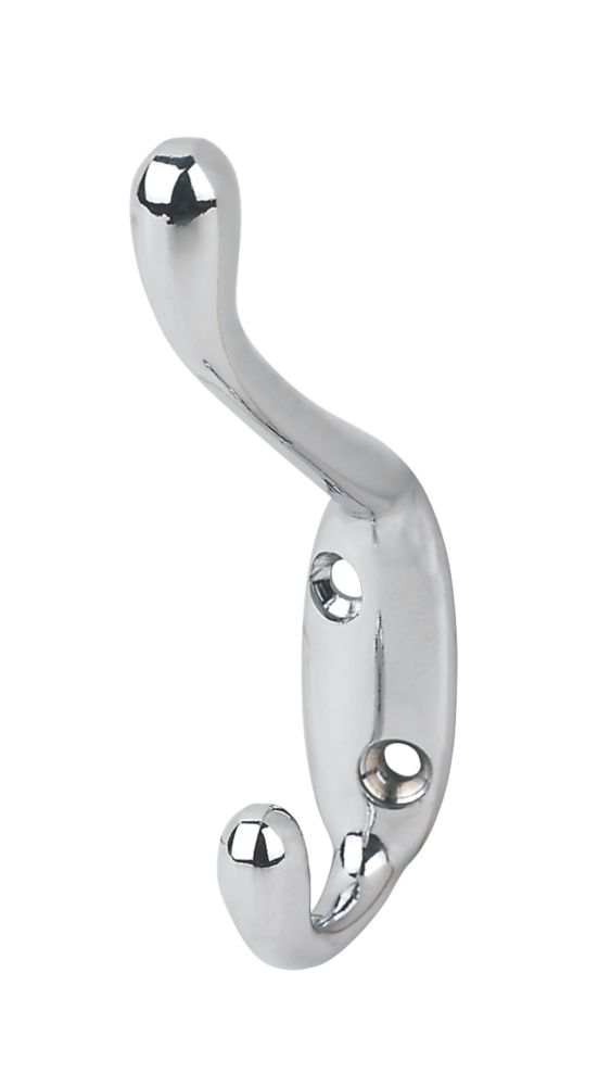 Smith & Locke Hat & Coat Hook Polished Chrome 97mm - Screwfix