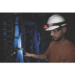 Milwaukee HL-SF LED Spot Flood Headlamp Black/Red 450lm - Screwfix