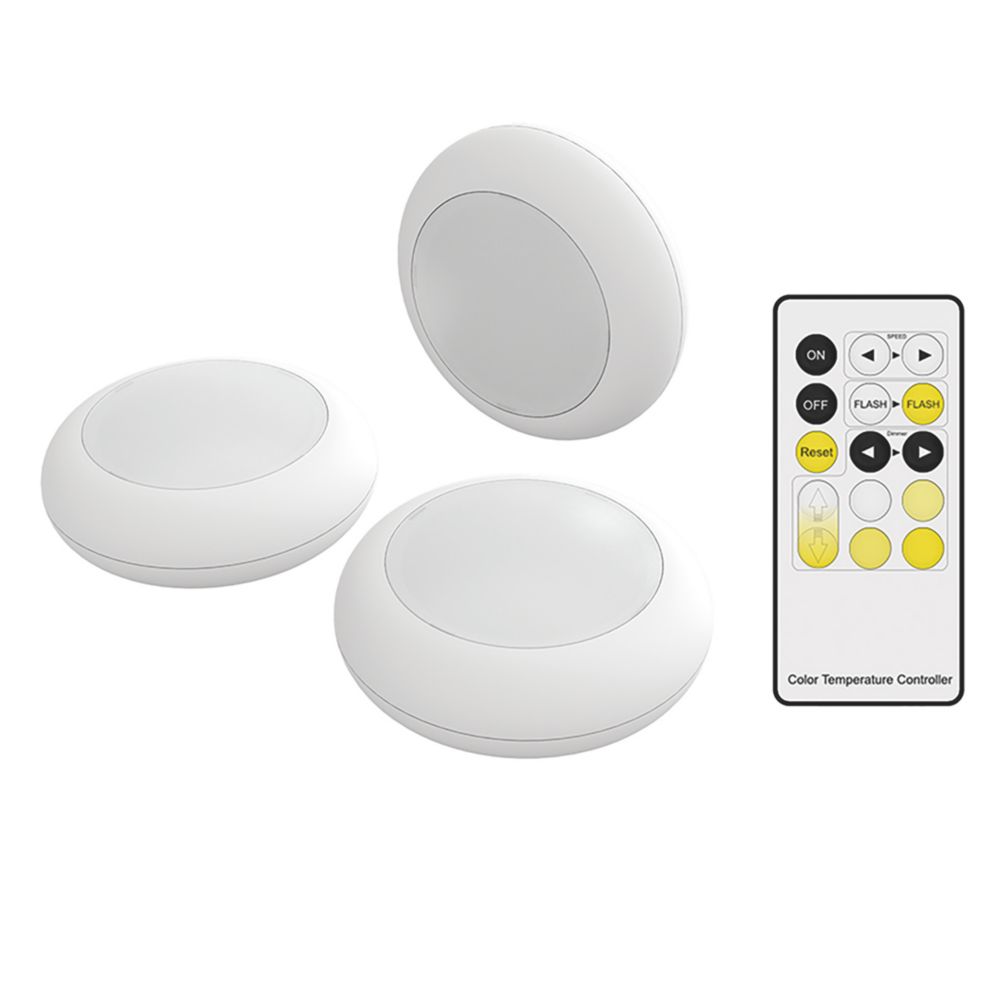 Calex Spot On Series LED Spotlights White 8lm 3 Pack - Screwfix
