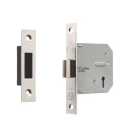 Smith & Locke Fire Rated 3 Lever Chrome Deadlock 76mm Case - 57mm ...