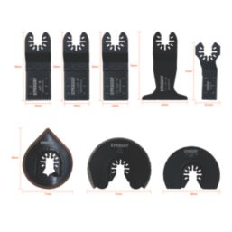 Erbauer Multi-Material Cutting Blade Set 8 Pcs - Screwfix