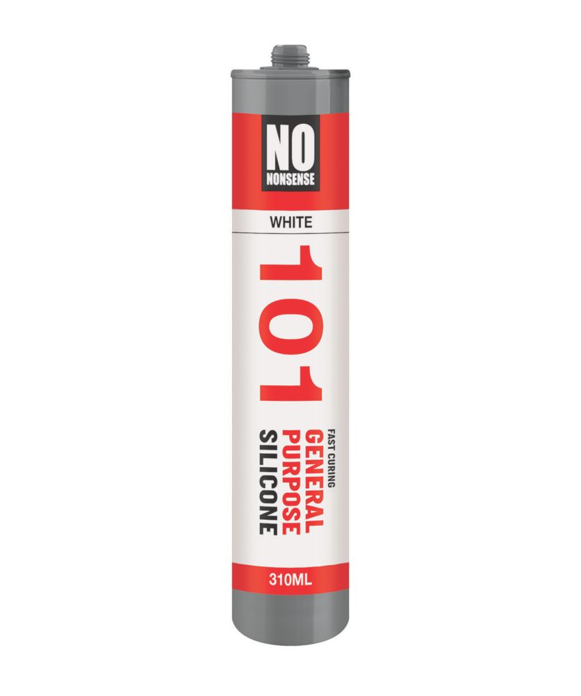 No Nonsense 101 General Purpose Silicone White 310ml - Screwfix