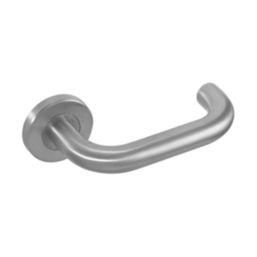 Eclipse Precision Safety Fire Rated Lever on Rose Door Handle Pair ...