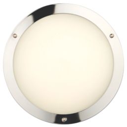 Saxby Anchorage LED Bathroom Ceiling Light Chrome 9W 650lm - Screwfix