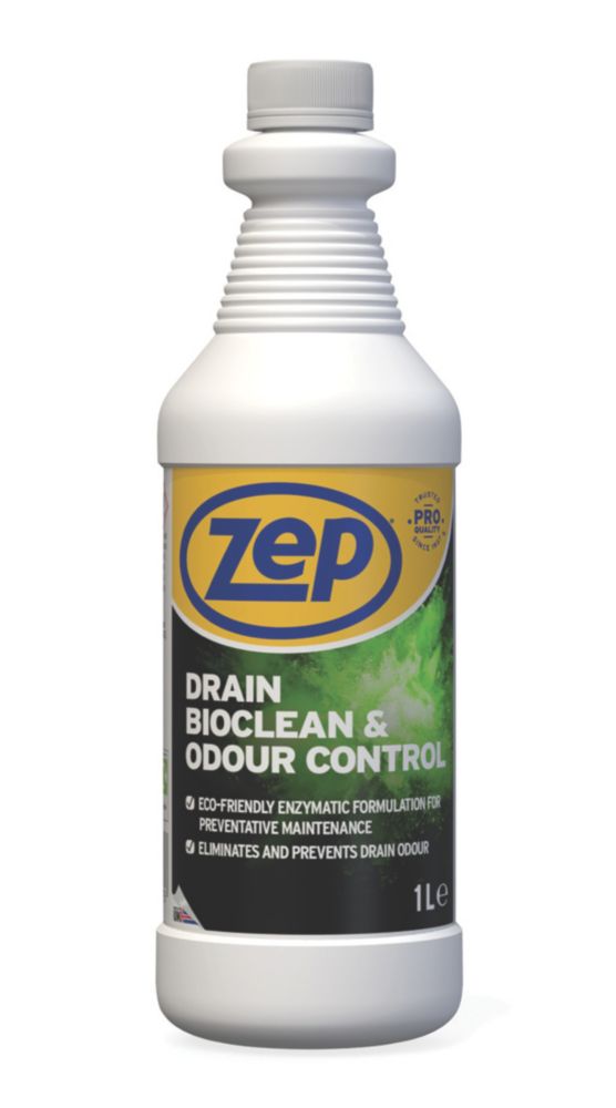Zep Biological Drain Cleaner & Odour Control 1Ltr - Screwfix