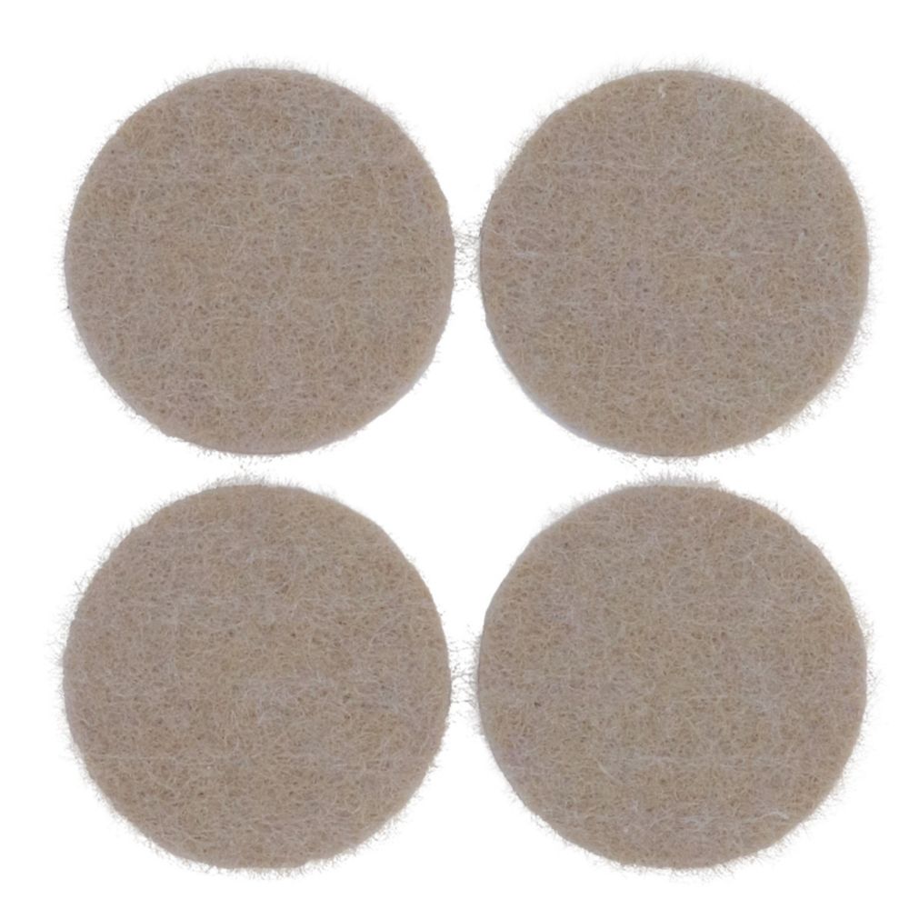 Fix-O-Moll Brown Round Self-Adhesive Furniture Gliders 35mm x 35mm 4 ...