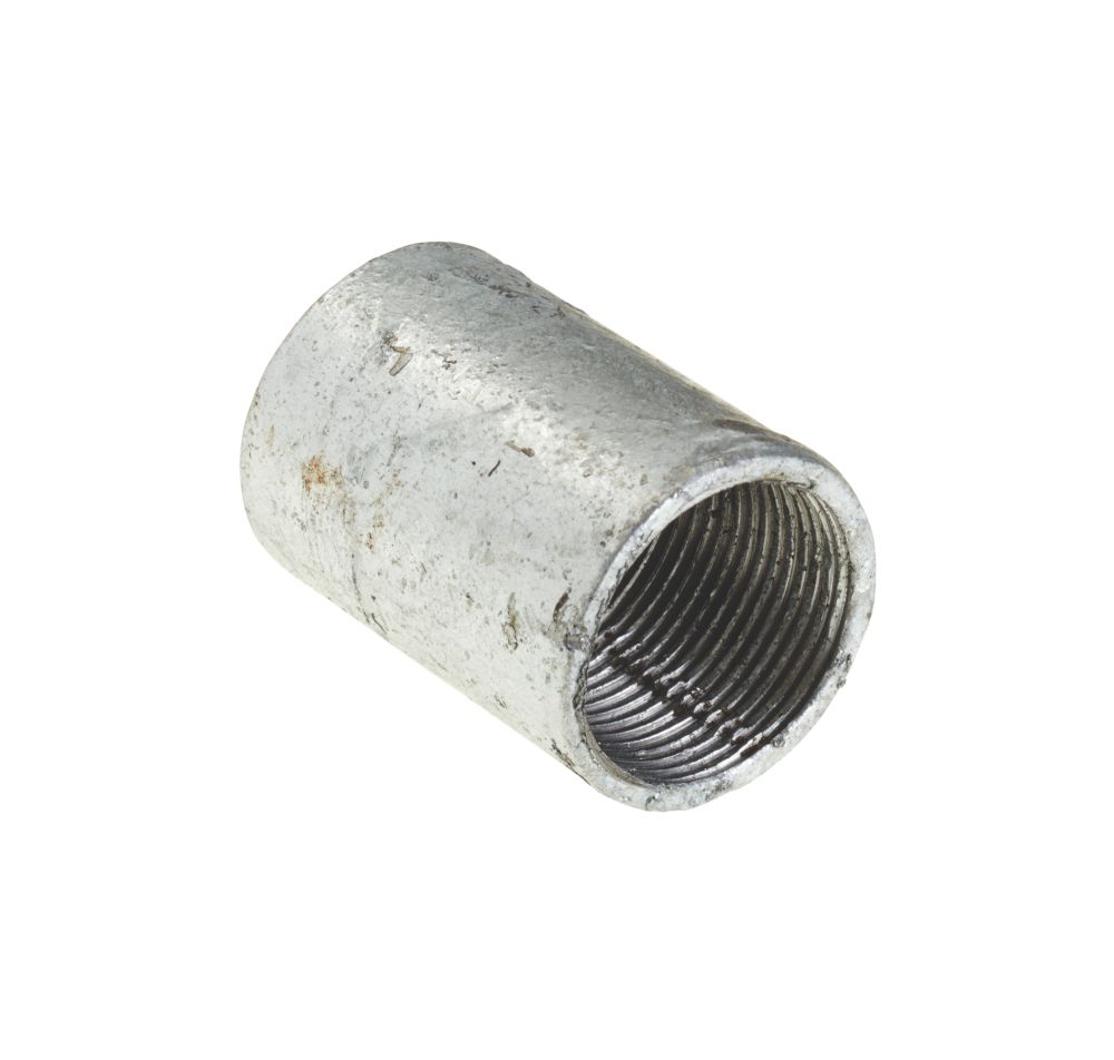 Deta Conduit Couplers 25mm Silver 10 Pack - Screwfix