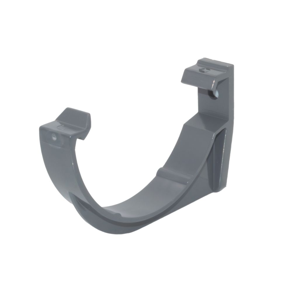 FloPlast MiniFlo uPVC Half Round Fascia Brackets Anthracite Grey 76mm ...