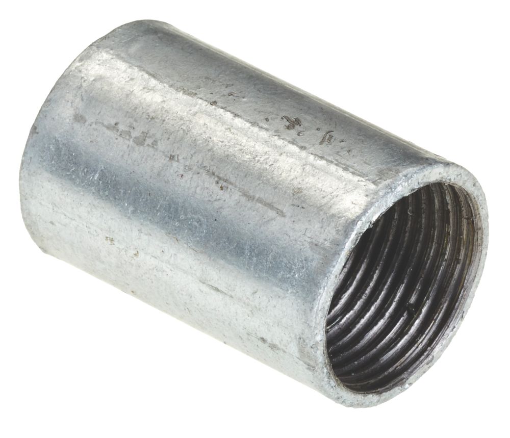 Deta Conduit Couplers 20mm Silver 10 Pack - Screwfix