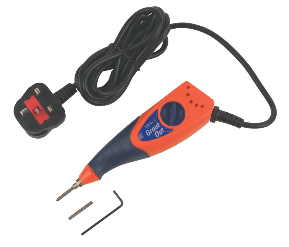 Vitrex Grout Out Electric Grout Remover 230V - Screwfix