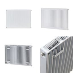 Flomasta 600mm x 800mm 2595BTU White Type 11 Convector Radiator - Screwfix