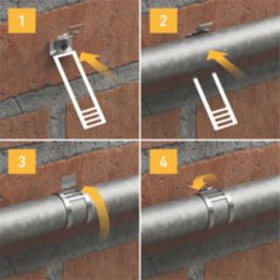 D-Line Safe-D Fire Rated Adjustable Clips 10-15mm² Silver 20 Pack ...