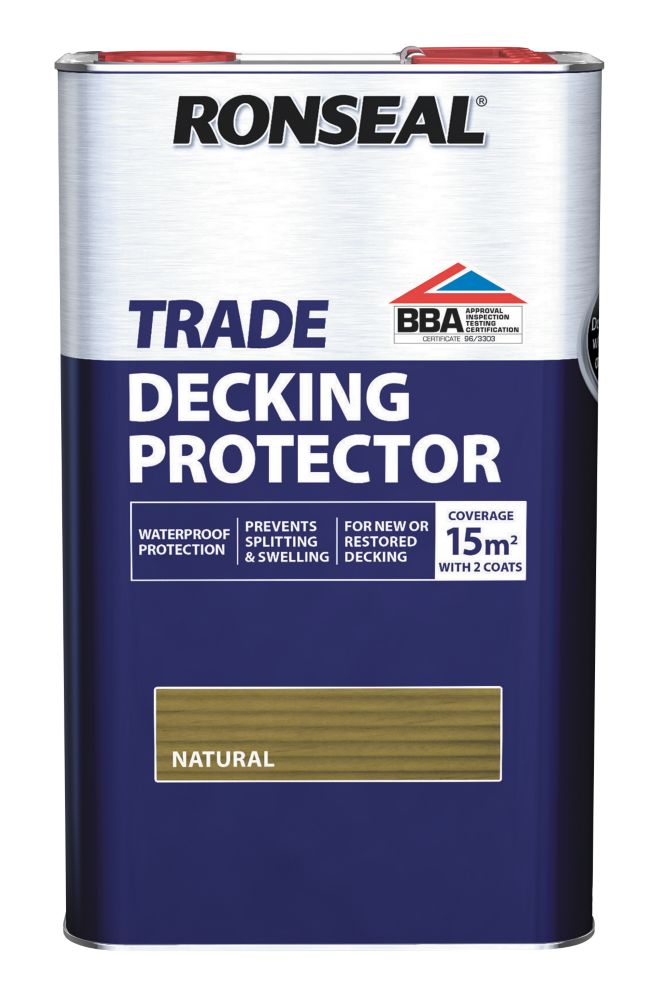 Ronseal Trade 5Ltr Natural Decking Protector - Screwfix