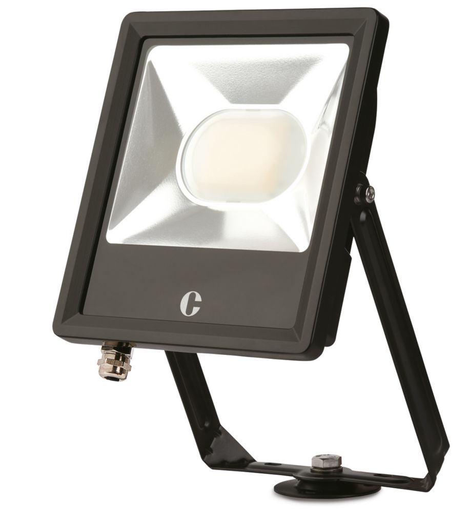 Collingwood Indoor & Outdoor LED Residential Floodlight Black 50W 5000 ...