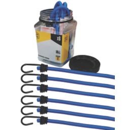 Smith & Locke Bungee Cords 600mm x 10mm 6 Pack - Screwfix