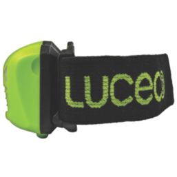 Luceco Rechargeable LED Head Torch Green 150lm - Screwfix