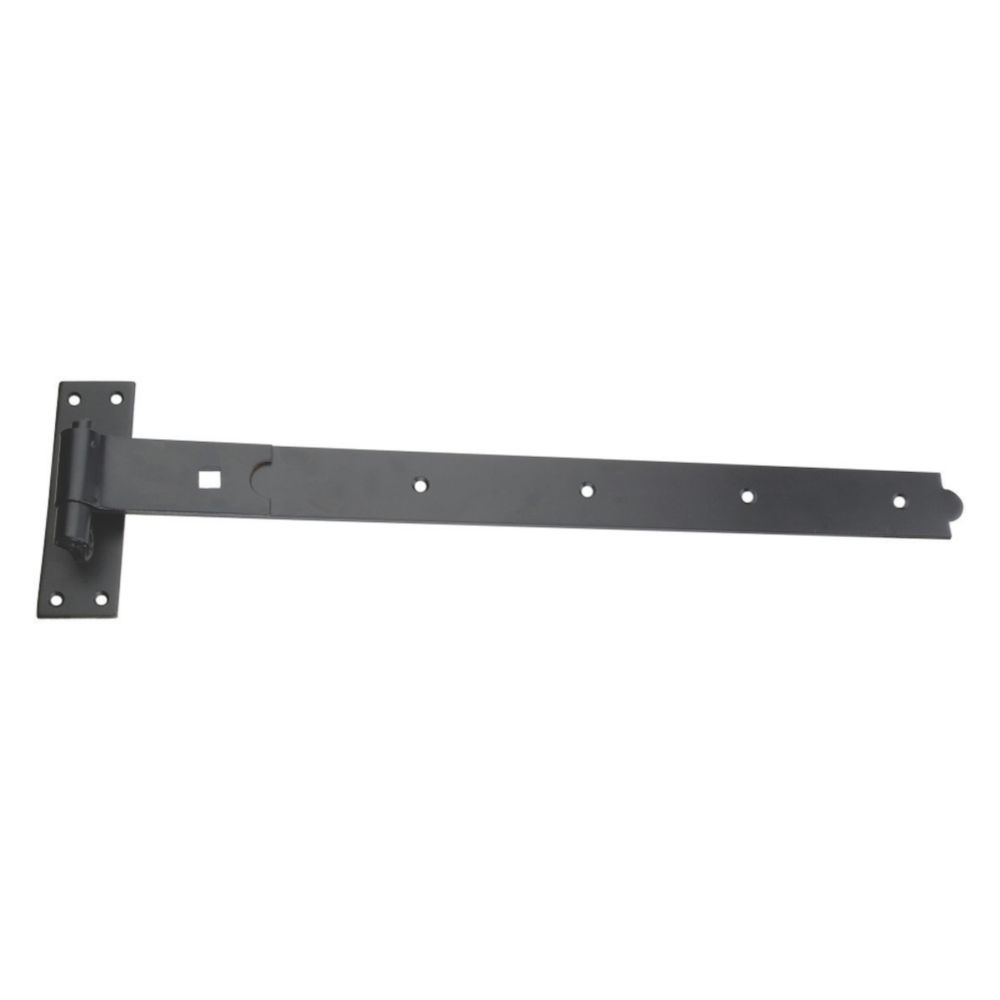 Smith & Locke Black Powder-Coated Straight Gate Hinge Hook & Band 165mm ...
