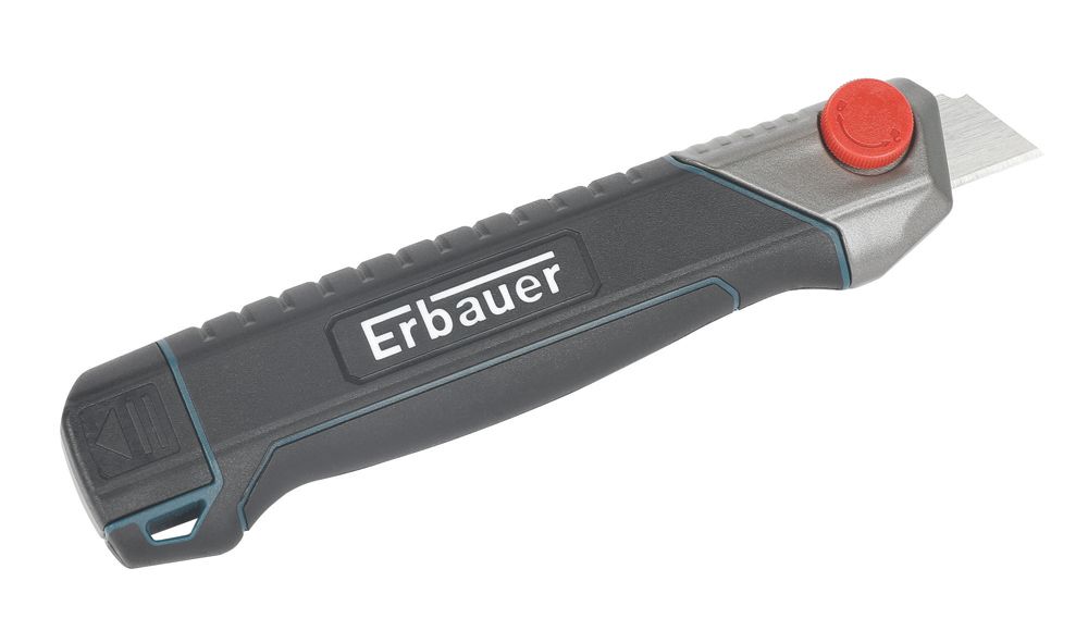 Erbauer Retractable 18mm Snap-Off Blade Knife - Screwfix