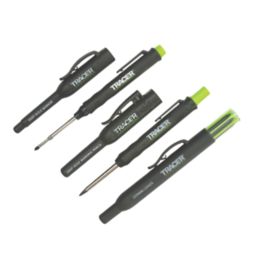 TRACER All Purpose Deep Hole Construction Marker Kit 3 Piece Set - Screwfix