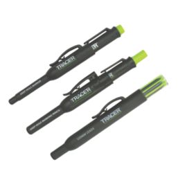 TRACER All Purpose Deep Hole Construction Marker Kit 3 Piece Set - Screwfix