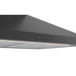 Cooke & Lewis Chimney Hood Black 598mm - Screwfix