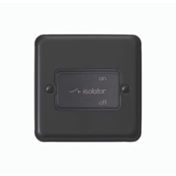 MK Contoura 10A 1-Gang 3-Pole Fan Isolator Switch Black with Colour ...