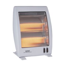 Essentials 1000W Electric Portable Quartz Heater Grey - Screwfix