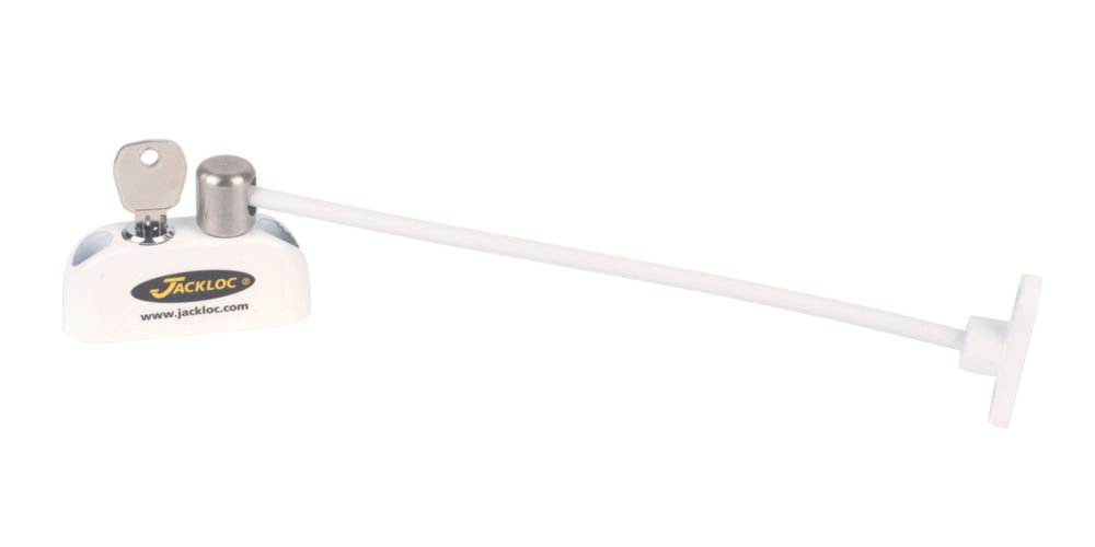 Jackloc The Pro 5 Window Restrictor White 200mm - Screwfix