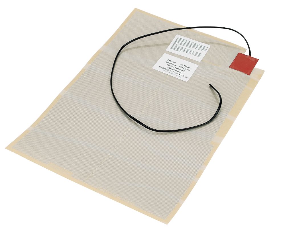 Klima Heated Bathroom Mirror Panel 65W 230V 410mm x 580mm - Screwfix