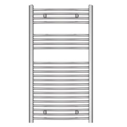 Blyss Curved Towel Radiator 1100mm x 600mm Chrome 1303BTU - Screwfix