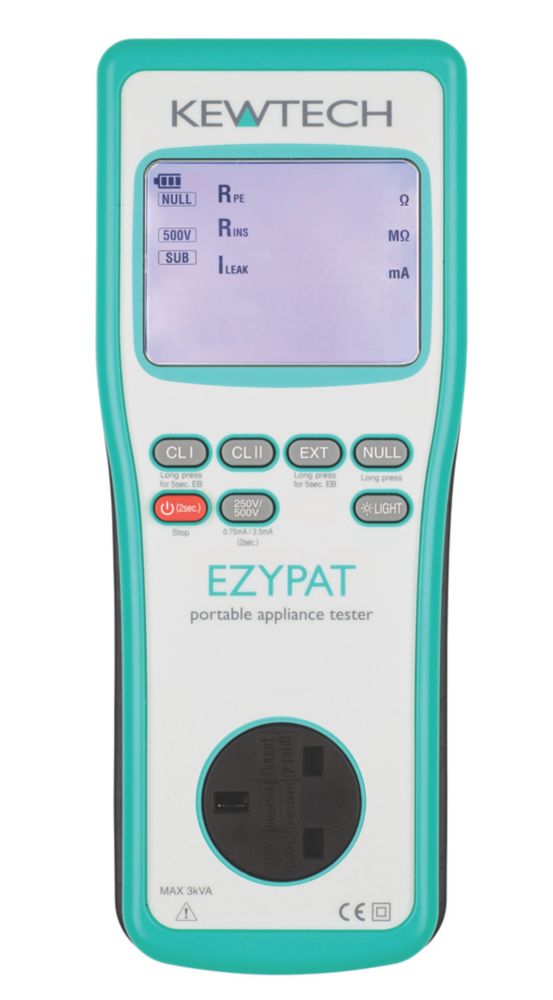 Kewtech EZYPAT PAT Tester - Screwfix