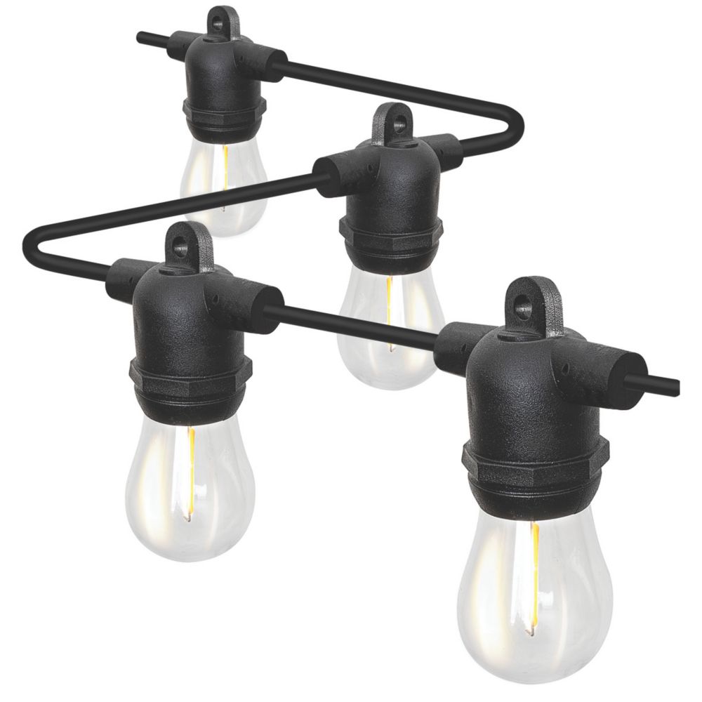 Luceco 10m LED Festoon Lighting Starter Kit 8W 800lm 12V - Screwfix