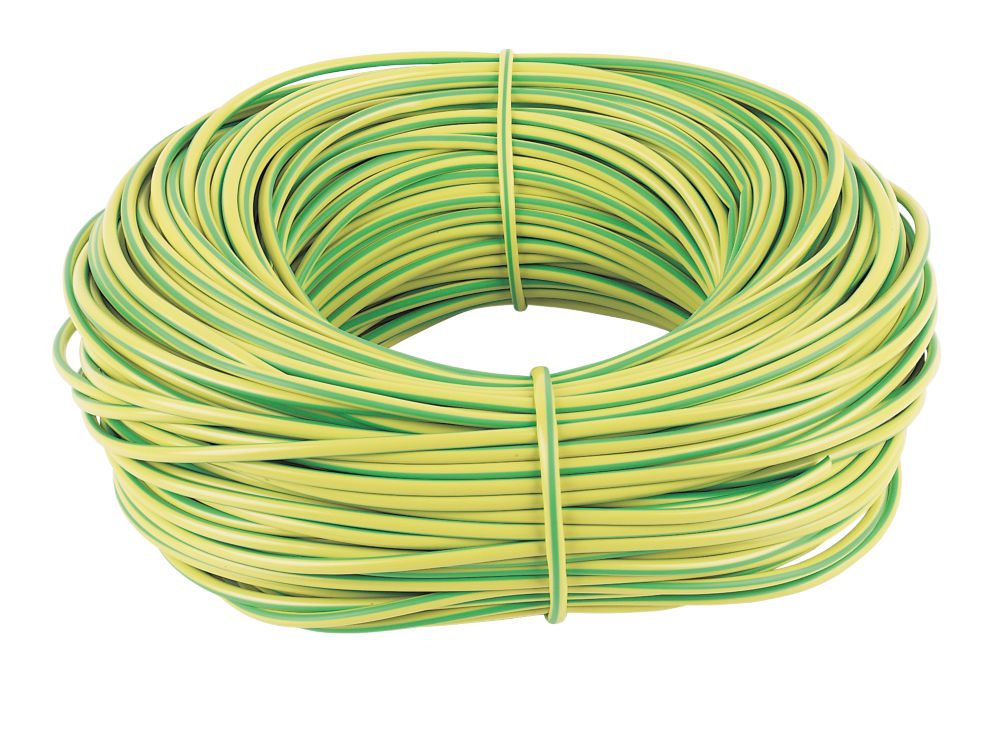 Pro-Fix Green/Yellow Sleeving 4mm x 100m - Screwfix