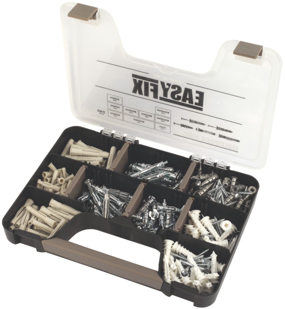 Easyfix Fixings Trade Case 240 Piece Set - Screwfix