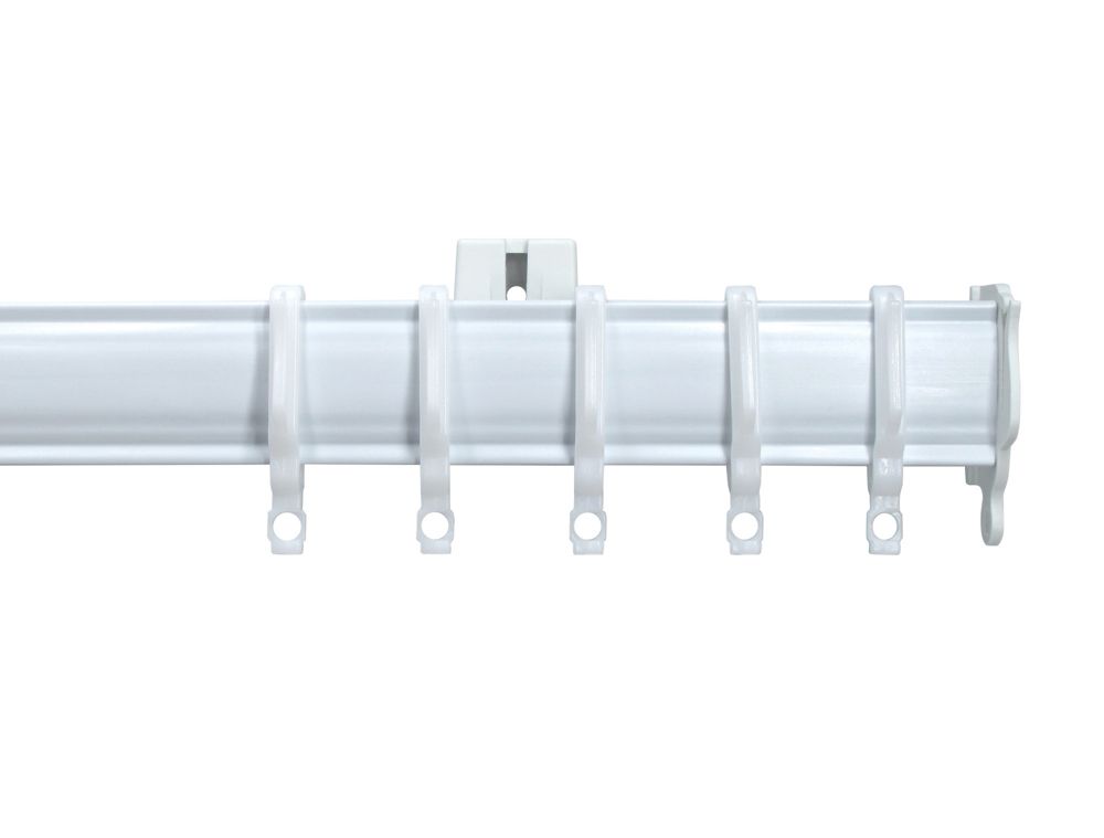 Renaissance Flexible Curtain Track White 500cm - Screwfix