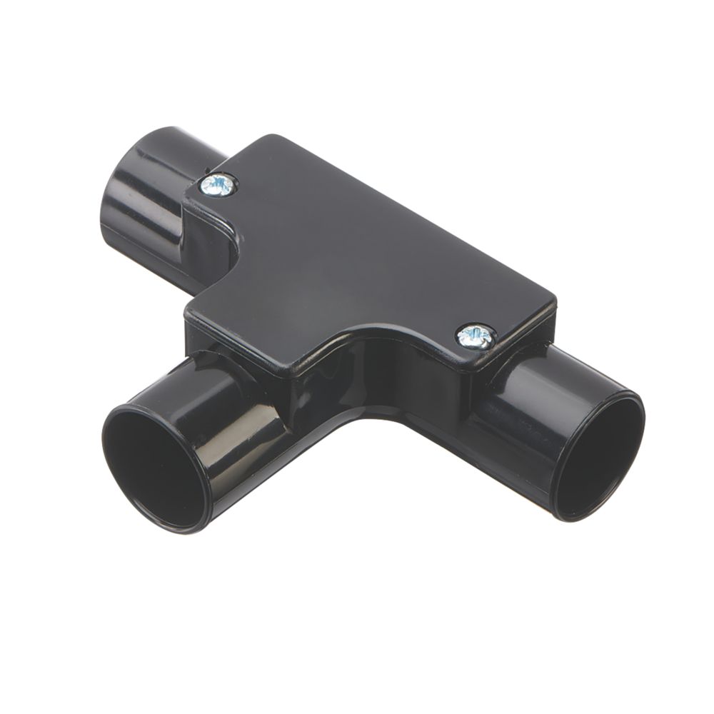 Deta TTE Black Inspection Tee 25mm - Screwfix
