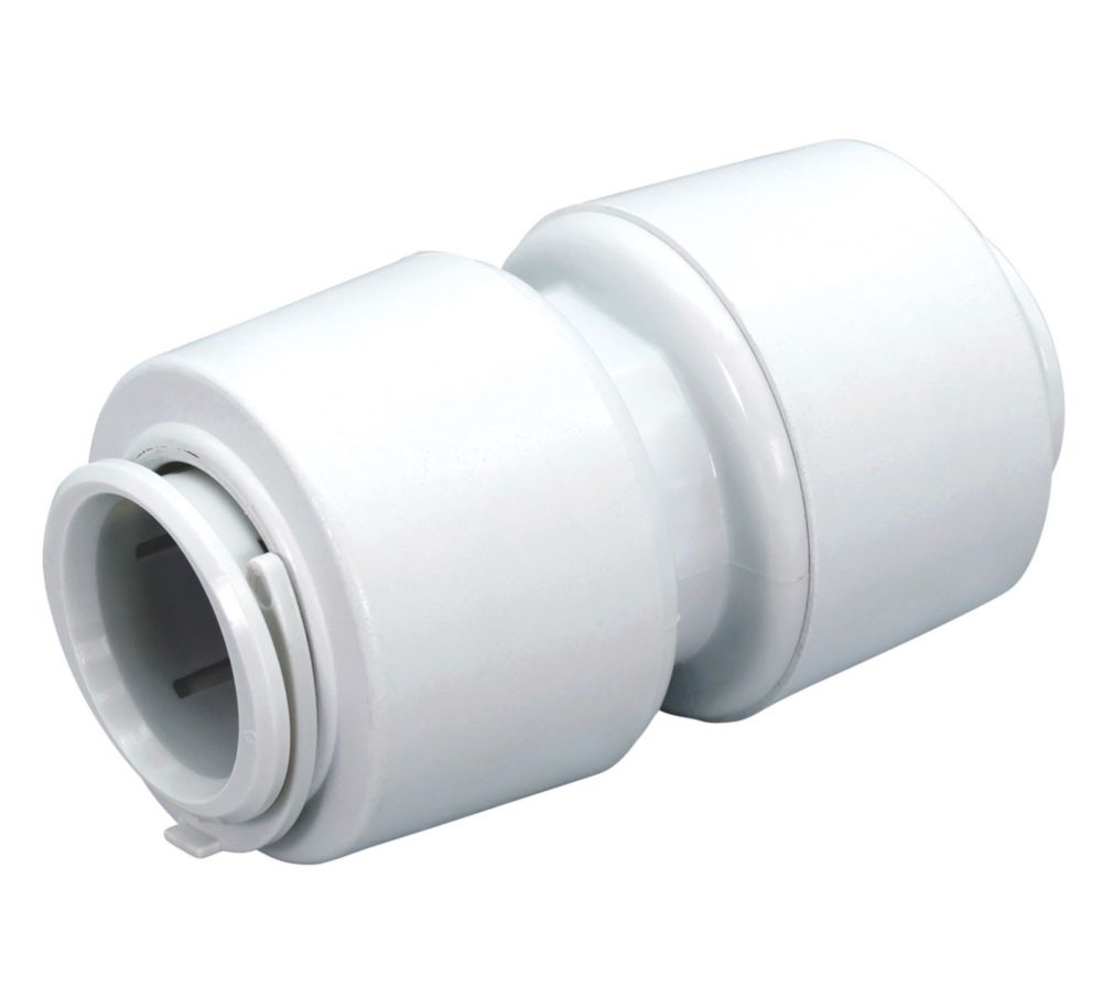 FloPlast Plastic Push-Fit Equal Straight Coupler 28mm | Pipe Fittings ...