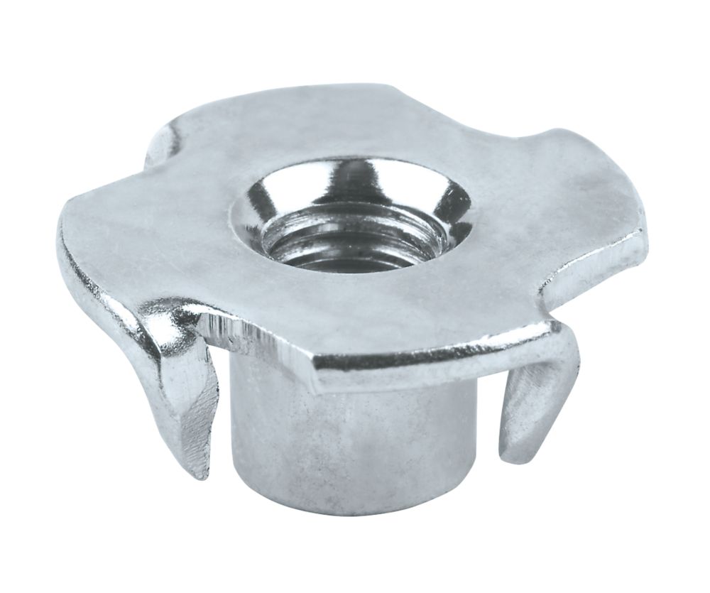 Easyfix 4 Pronged Tee Nuts M6 x 9mm 10 Pack - Screwfix