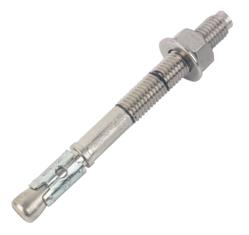 Rawlplug Throughbolts R-XPTIIA4 M12 x 125mm 50 Pack - Screwfix