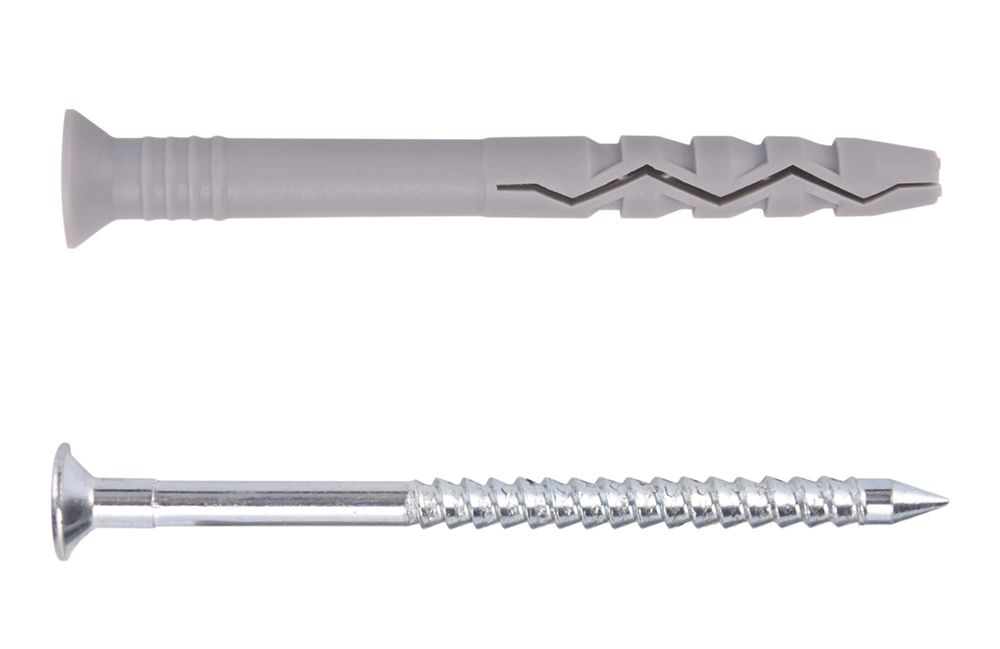 Easyfix Nylon & Steel Countersunk Head Hammer Fixings 10mm x 120mm 50 ...