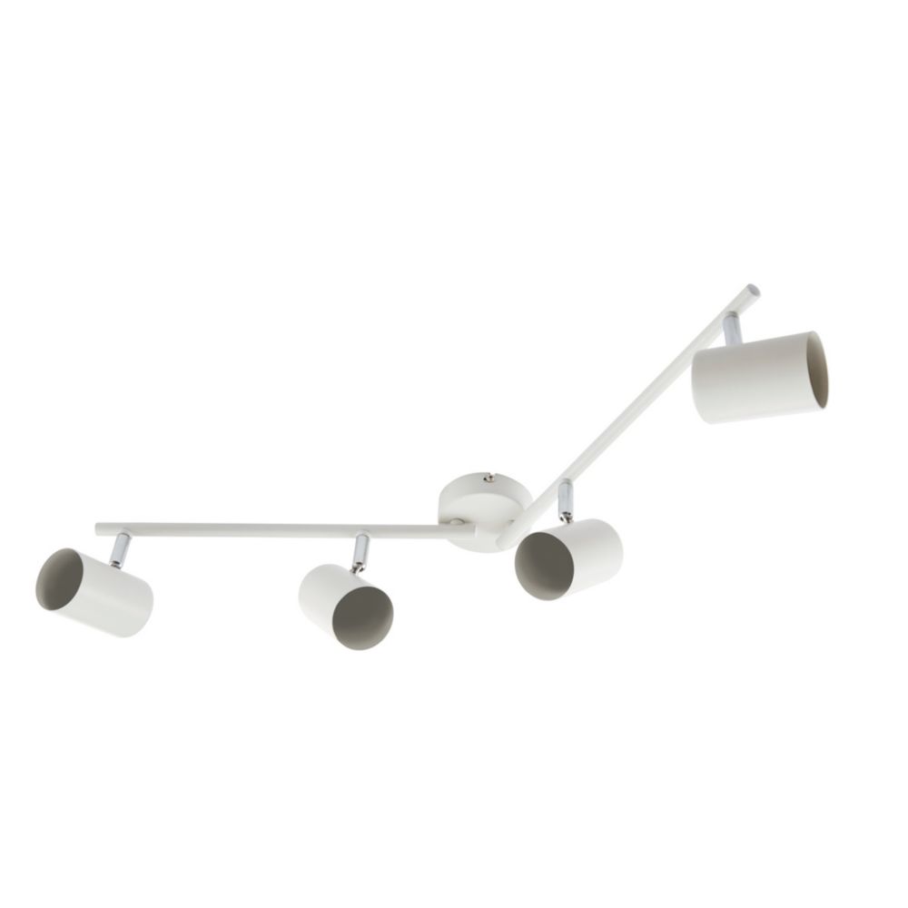 Saxby Toro Bar 4-Light Spotlight White - Screwfix