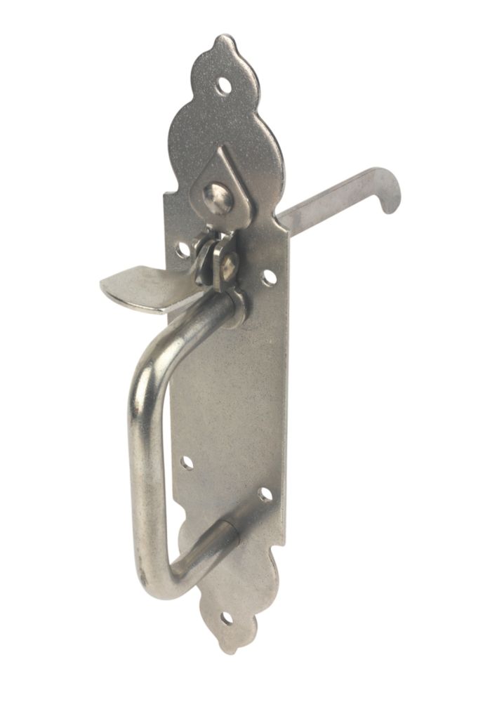 GateMate Suffolk Latch Silver 263mm - Screwfix