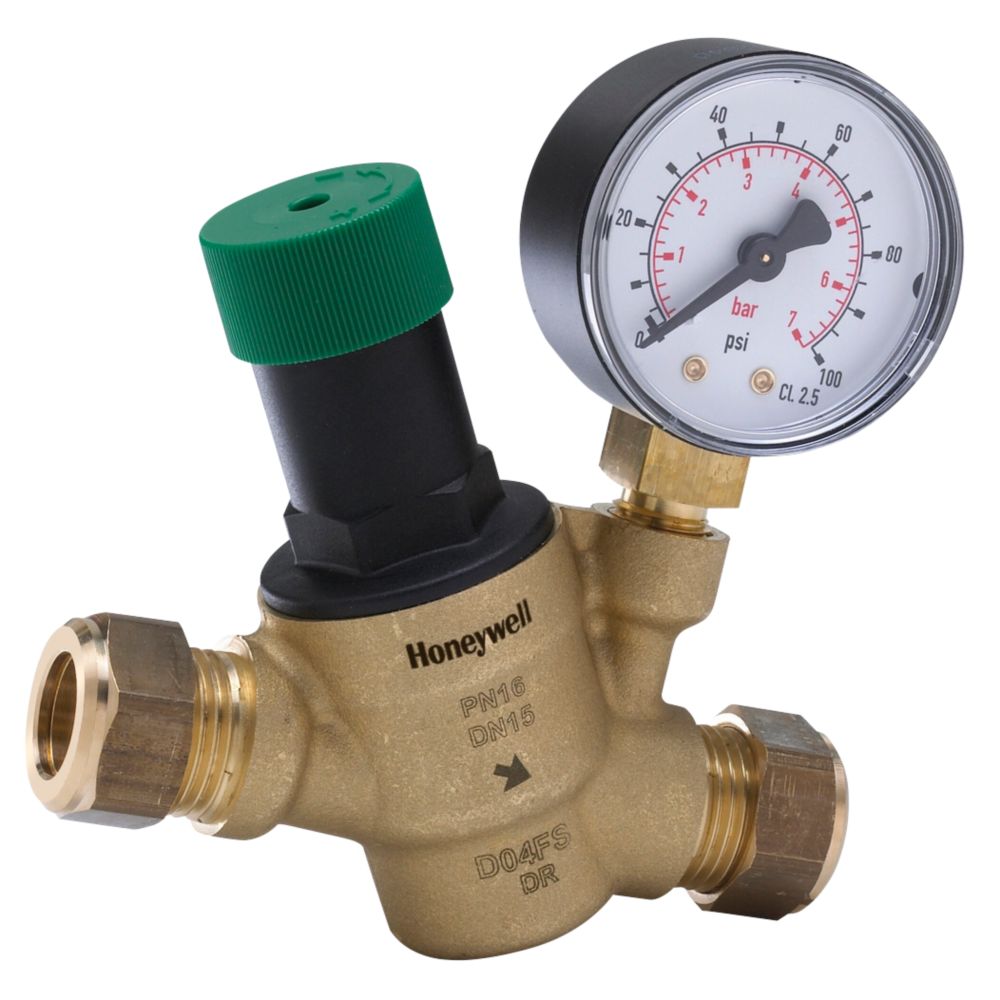 Honeywell Home Braukmann Pressure Reducing Valve 1.5-6bar 15mm x 15mm ...
