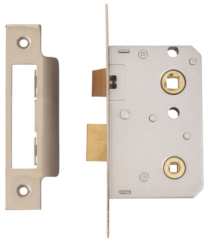 ERA Chrome-Effect Bathroom Lock 64mm Case - 44mm Backset | Mortice ...