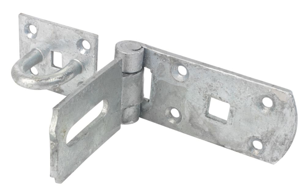 GateMate Heavy Hasp & Staple Galvanised 200mm - Screwfix