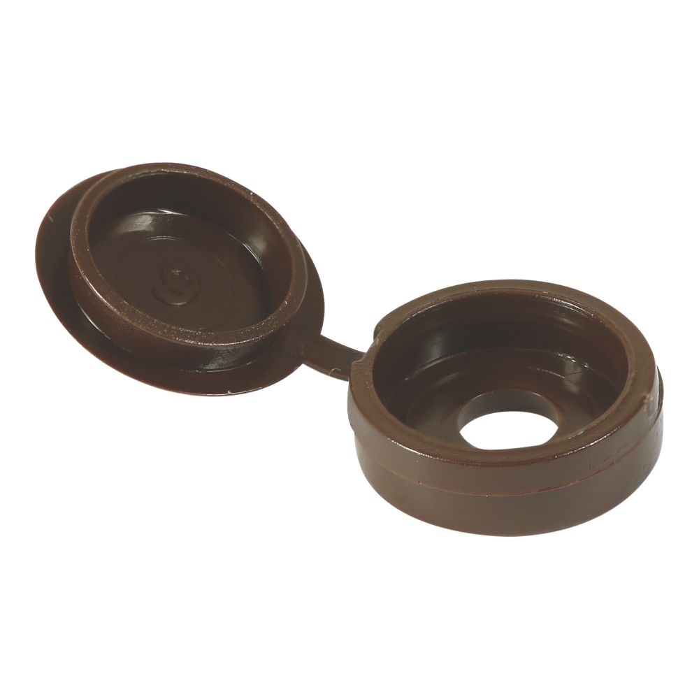 Timco 10-12ga 50 Pack Brown Plastic Screw Caps - Screwfix