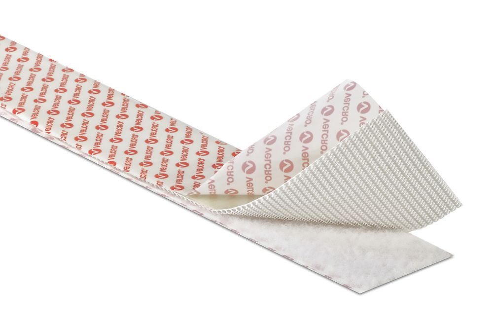 Velcro Brand White Heavy Duty Stick-On Tape 5m x 50mm - Screwfix