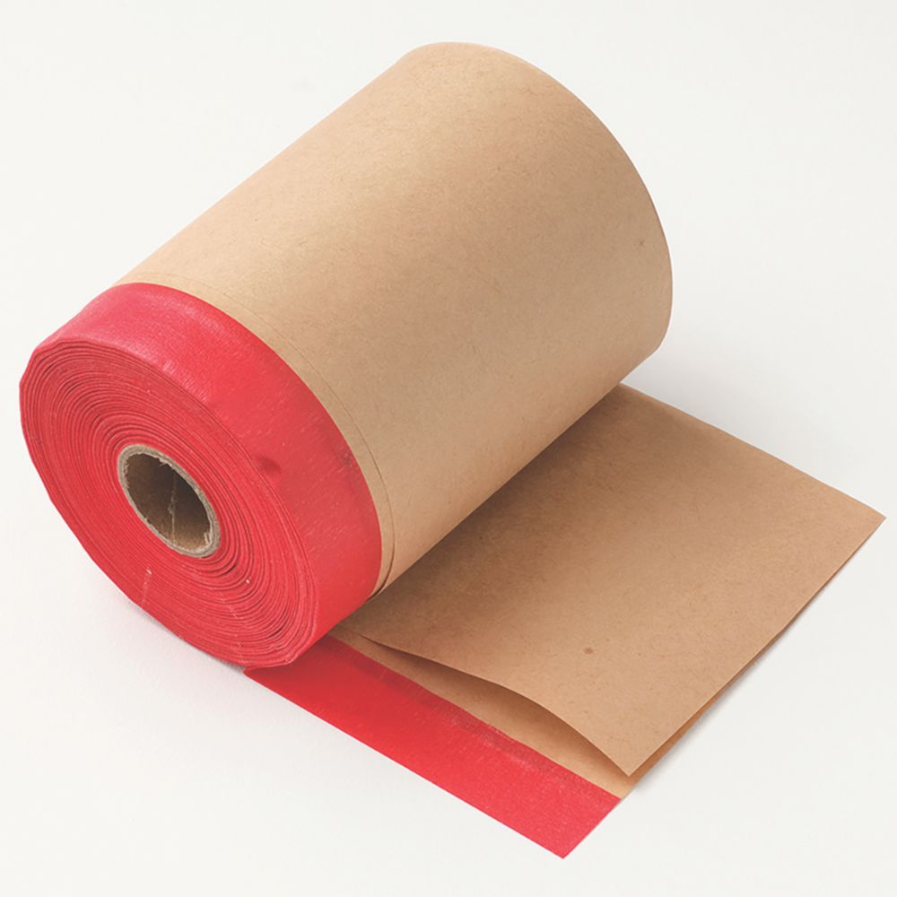 LickTools Protective Masking Film with Tape 25m x 18cm - Screwfix