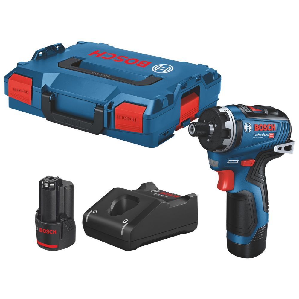 Bosch GSR 12V-35 HX 12V 2 x 3.0Ah Li-Ion CoolPack Brushless Cordless ...